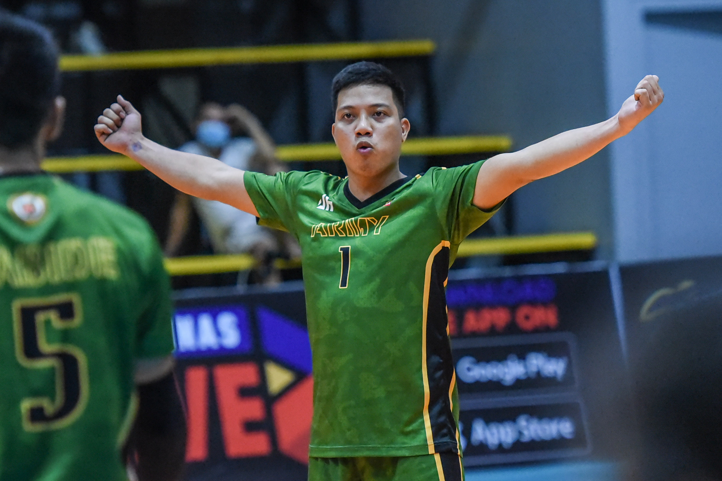 Army closes in on QF, boots out DLSU-D - News | Spikers Turf